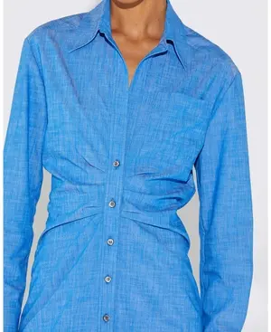 CALLAS MILANO Odette Stretch Denim Bright Dress
