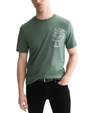 Scotch & Soda Cotton Logo Graphic Crewneck T-shirt
