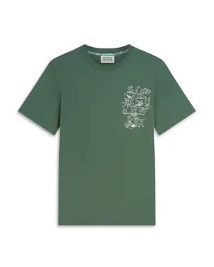 Scotch & Soda Cotton Logo Graphic Crewneck T-shirt