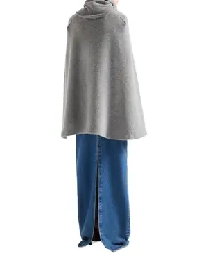7 For All Mankind Wool High Neck Shawl Sweater