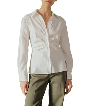 CALLAS MILANO Savil Stretch Poplin Shirt - White