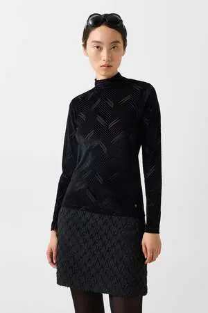 Bogner Cherie Velvet Long-sleeve Top