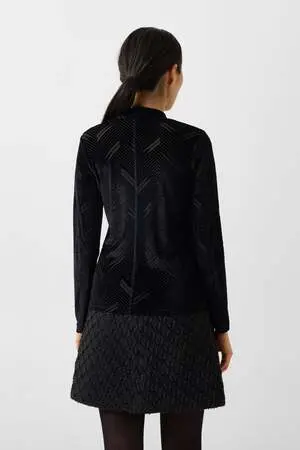 Bogner Cherie Velvet Long-sleeve Top