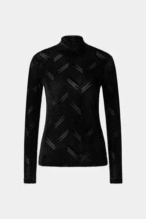 Bogner Cherie Velvet Long-sleeve Top