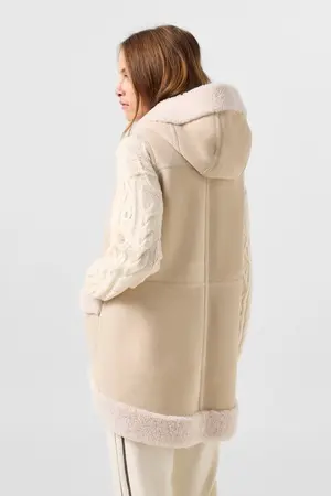 Bogner Lona Lambskin Vest - Camel/cream