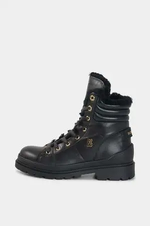 Bogner St. Moritz Lace-up Boots With Spikes - Black