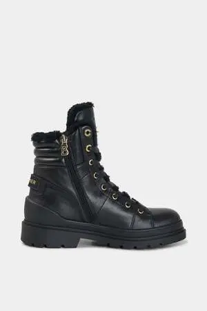 Bogner St. Moritz Lace-up Boots With Spikes - Black