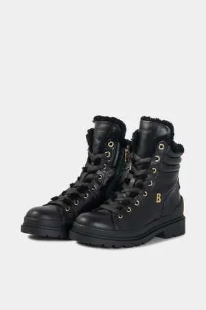 Bogner St. Moritz Lace-up Boots With Spikes - Black