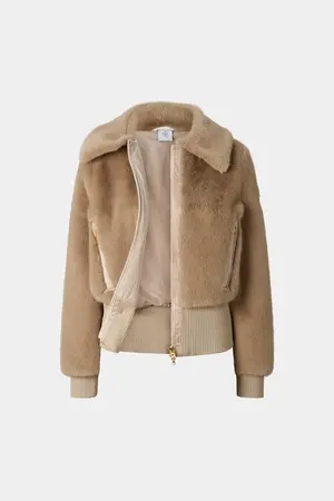 Bogner Jolyna Faux Fur Jacket - Camel