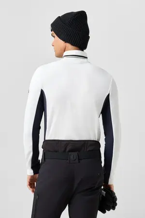 Bogner Harvey Fleece Base Layer - Off-white/navy