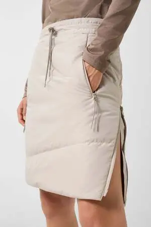 Bogner Belva Functional Quilted Skirt - Beige