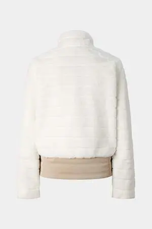 Bogner Valesca Faux Fur Jacket - Off-white/beige