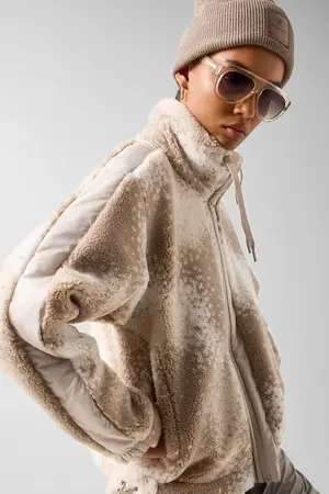 Bogner Ninetta Mid-layer Teddy Jacket - Beige/brown