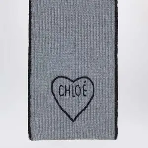 Chloé Encoeur Wool And Cashmere Scarf