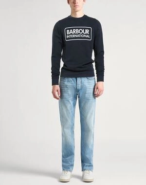 Barbour Sweatshirt Midnight Size Cotton, Polyester