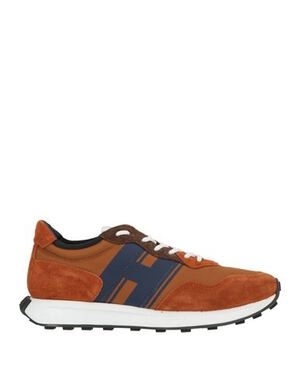 Hogan Sneakers Size Leather, Textile Fibers - Tan