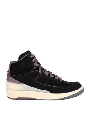 JORDAN Sneakers Charcoal Size Leather, Textile Fibers - Grey