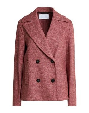 Harris Wharf London Coat Size Virgin Wool, Silk, Cotton, Viscose - Red