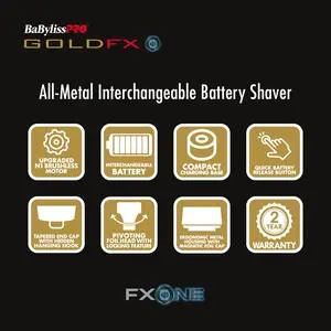 BABYLISSPRO Fxone Gold Double Foil Shaver