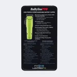 BABYLISSPRO Fxone™ Lo-profx Limited Edition Neon Yellow Clipper