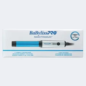 BABYLISSPRO Travel Curling Wand 1" Nano Titanium