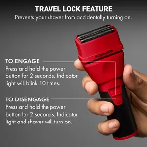BABYLISSPRO Limited Edition Red Corefx Double-foil Shaver