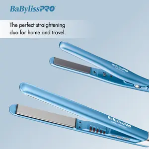 BABYLISSPRO Nano Titanium & 3/4" Ultra-sleek Flat Iron Set