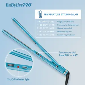 BABYLISSPRO Nano Titanium 1 Inch Ultra-thin Flat Iron
