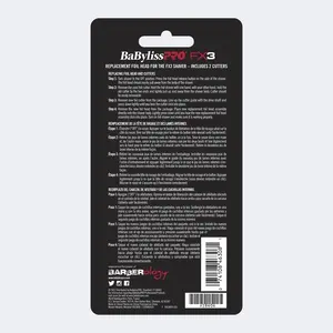 BABYLISSPRO Fx3 Professional High Speed Foil Shaver Replacet Foil & Cutter