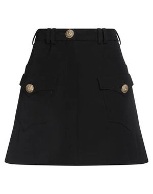 Balmain Mini Skirt Fuchsia Size Virgin Wool