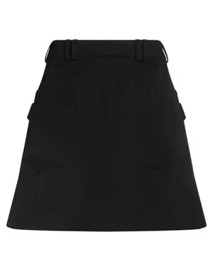Balmain Mini Skirt Fuchsia Size Virgin Wool