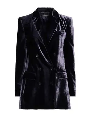 Alberta Ferretti Blazer Dark Size Viscose, Silk