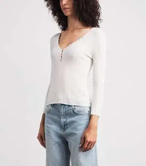 Paige Pointelle Ginnette Top