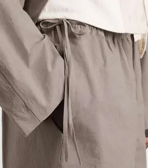 ST. AGNI Stretch-organic Cotton Drawstring Trousers