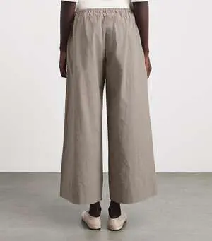 ST. AGNI Stretch-organic Cotton Drawstring Trousers