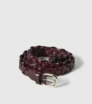 Brunello Cucinelli Leather Braided Belt