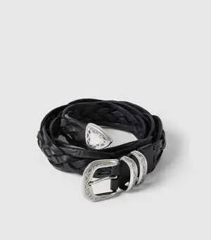 Brunello Cucinelli Leather Woven Belt
