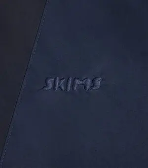 SKIMS Woven Cotton Half-zip Hoodie