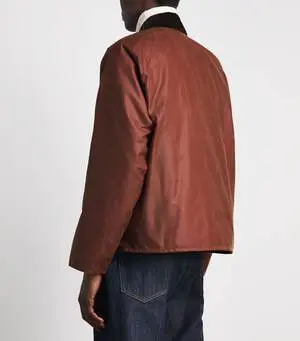 Barbour X Paul Smith Waxed Transport Windowpane Jacket