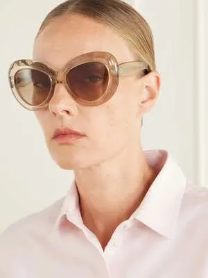 JACQUES MARIE MAGE Monarch Butterfly-frame Acetate Sunglasses