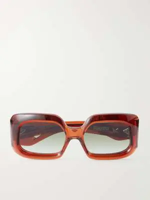 JACQUES MARIE MAGE Starcastle Square-frame Acetate Sunglasses - Brown
