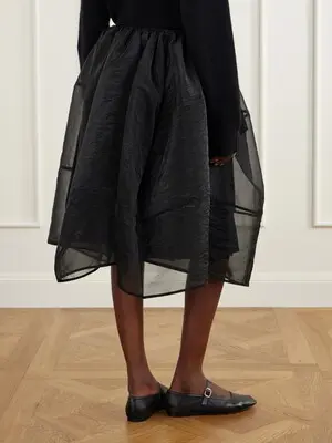 Cecilie Bahnsen Fosia Organza Midi Skirt
