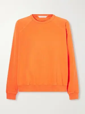 MOTHER The Biggie Concert Cotton Sweatshirt - Red