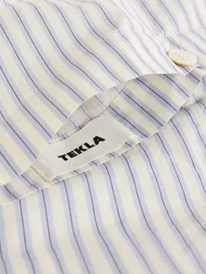 TEKLA Striped Organic Cotton-percale Double Duvet Cover