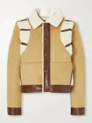 MOTHER The Tripper Puffer Plush-trimmed Jacket - Brown