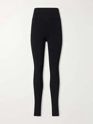 JW Anderson Pointelle-knit Stretch-jersey Leggings - Black