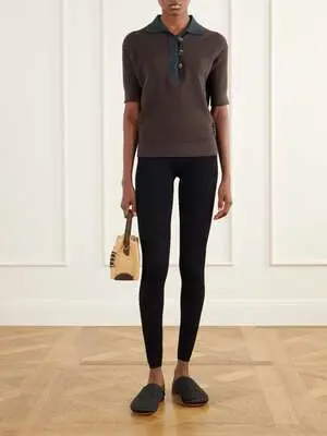 JW Anderson Pointelle-knit Stretch-jersey Leggings