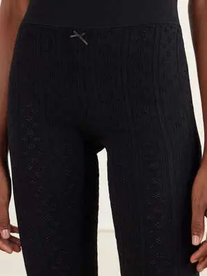 JW Anderson Pointelle-knit Stretch-jersey Leggings