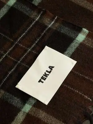 TEKLA Checked Wool Throw