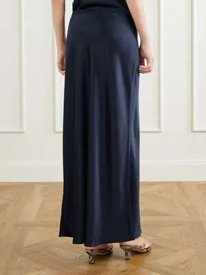 ANINE BING Bar Satin Maxi Skirt
